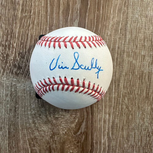 UMPS CARE AUCTION: Vin Scully Signed Baseball | Los Angeles Dodgers ...