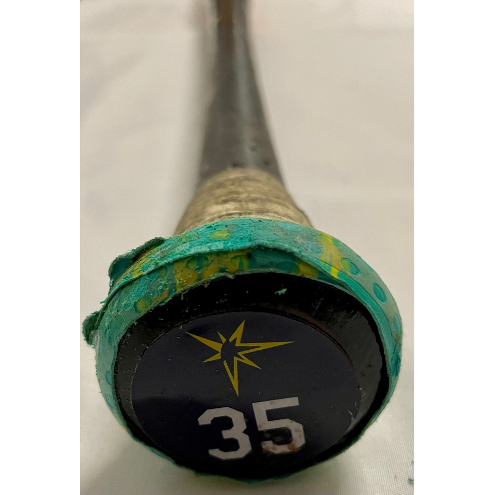 Team Issued Broken Bat: Nathaniel Lowe - 2021 | Tampa Bay Rays Auctions