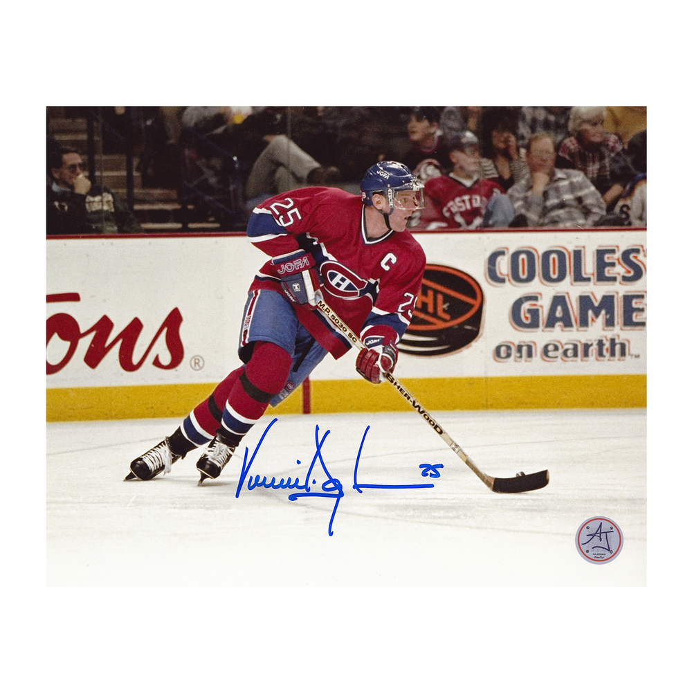Vincent Damphousse Autographed Montreal Canadiens Game Action 8x10 ...