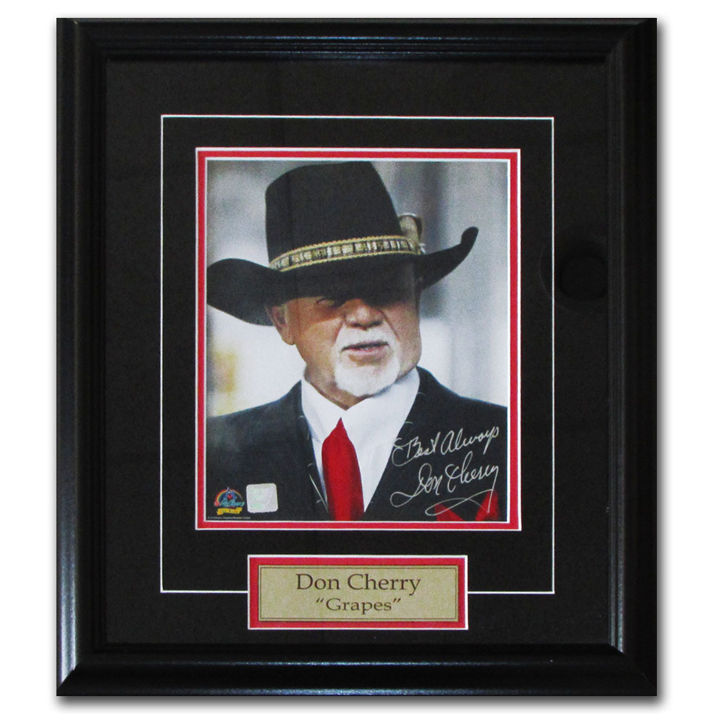 Don Cherry Autographed Framed 8X10 Photo - NHL Auctions