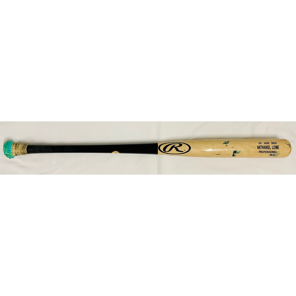 Team Issued Broken Bat: Nathaniel Lowe - 2021 | Tampa Bay Rays Auctions