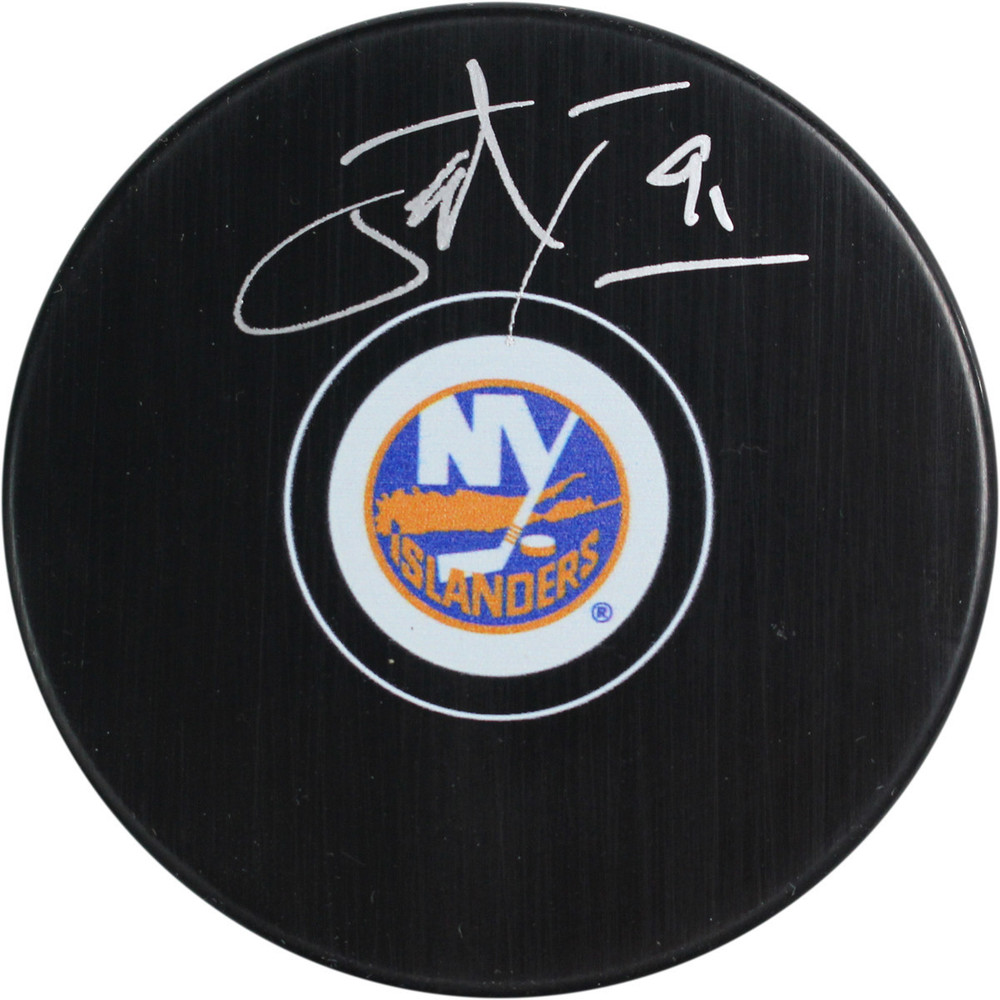 John Tavares Signed New York Islanders Puck - NHL Auctions