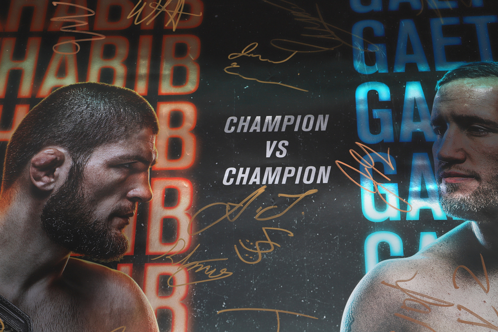 UFC 254: Khabib vs. Gaethje Autographed Poster | UFC Collectibles