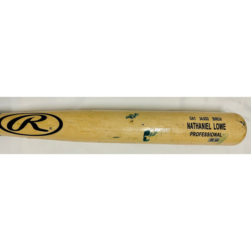 Team Issued Broken Bat: Nathaniel Lowe - 2021 | Tampa Bay Rays Auctions