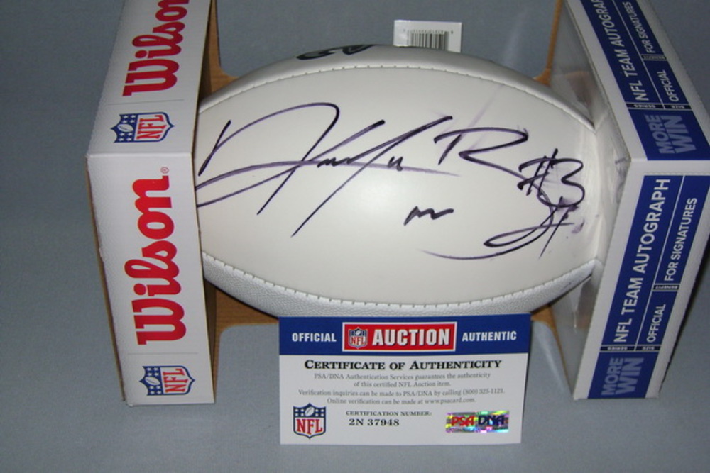 NFL Auction | EAGLES - KENJON BARNER SIGNED PANEL BALL (SMUDGED SIGNATURE)
