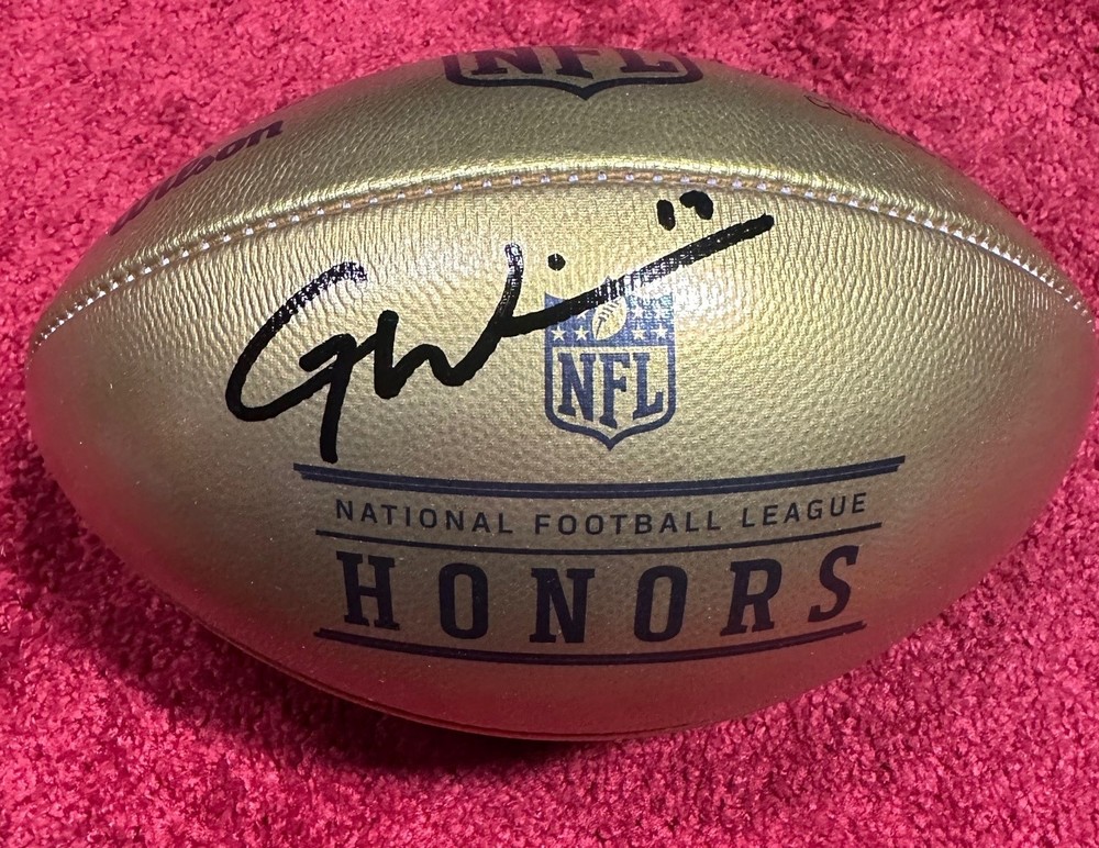 NFL Honors 2023 - Gold Football signed by Offensive Rookie of the Year ...