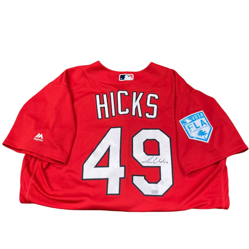 Jordan Hicks Autographed Game Used Spring Training Jersey (2/24/2019 ...