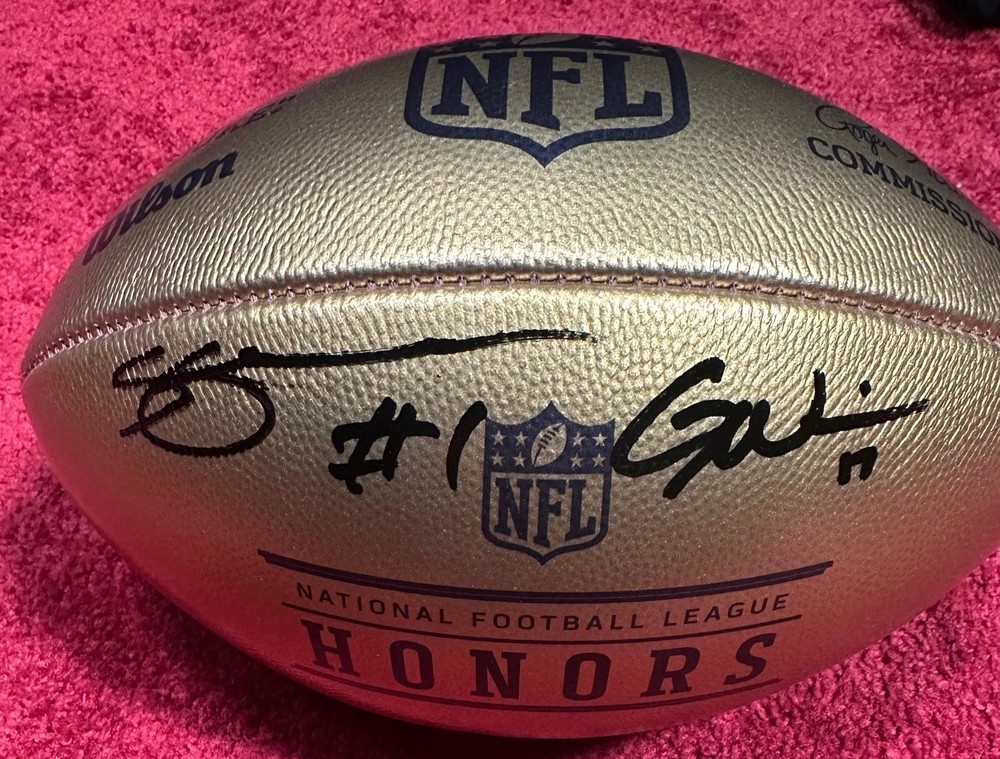 NFL Honors 2023 - Gold Football dual signed by Offensive + Defensive ...