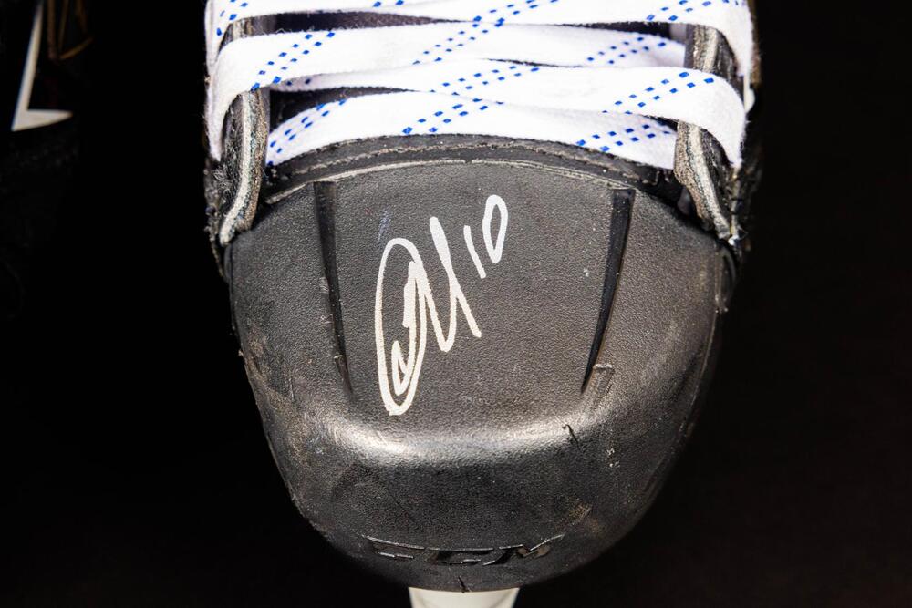 Signed and Game-Used CCM Skates by #10 Artemi Panarin - NHL Auctions