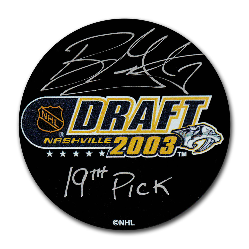 Ryan Getzlaf Autographed 2003 NHL Draft Puck w/19TH PICK Inscription ...