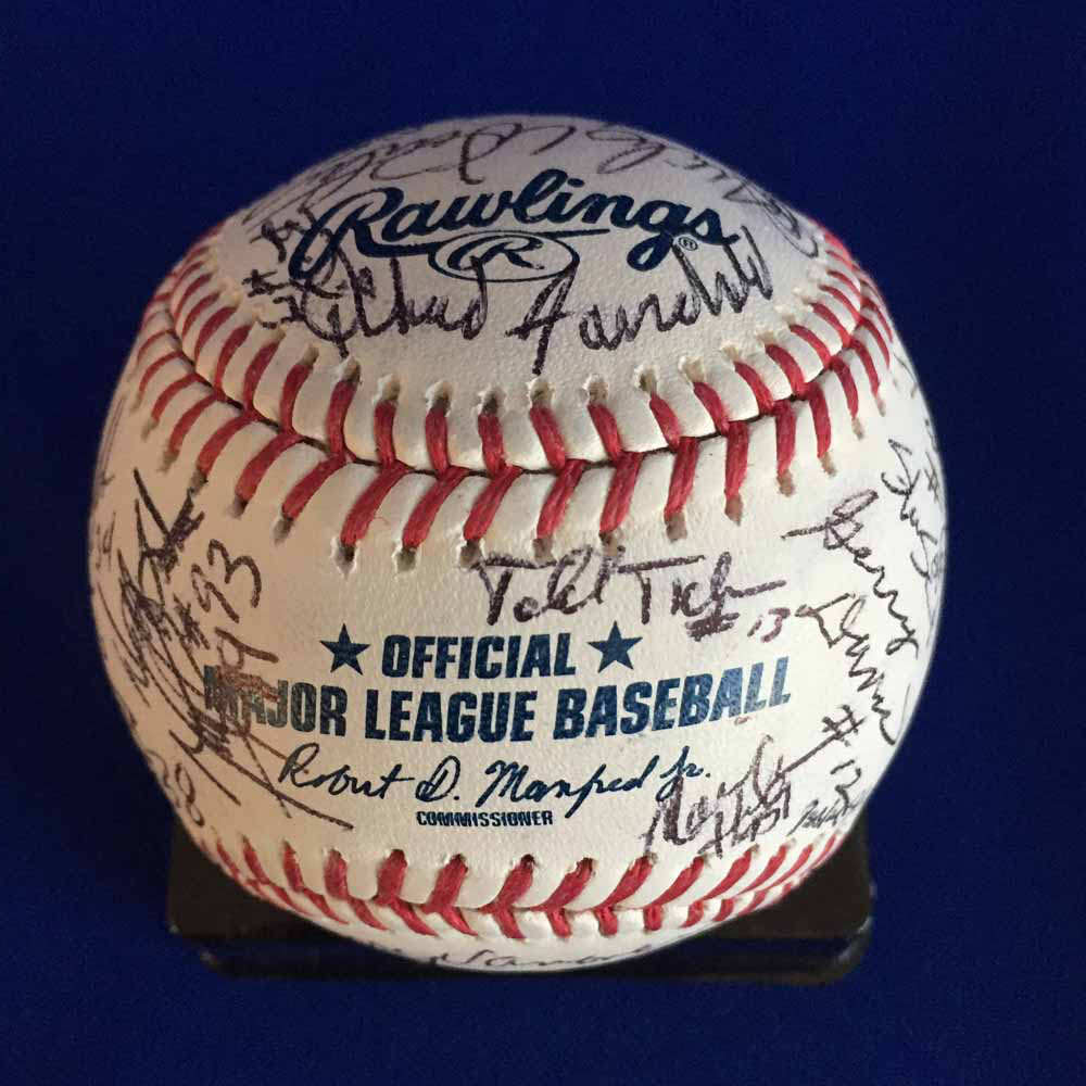 UMPS CARE AUCTION: 2018 Umpire Staff Signed Baseball - Not MLB ...