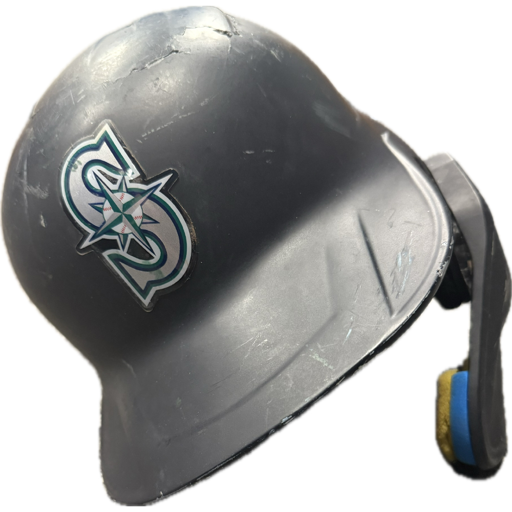 Julio Rodriguez Game Used Helmet - 2-5, 2 R - 9/28/2024 | Seattle ...