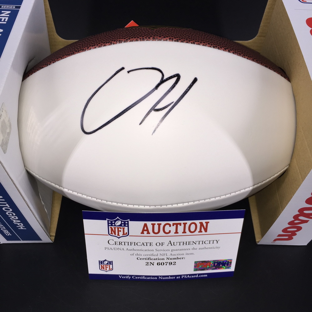 NFL - Patriots Damien Harris Signed Panel Ball | The official auction ...